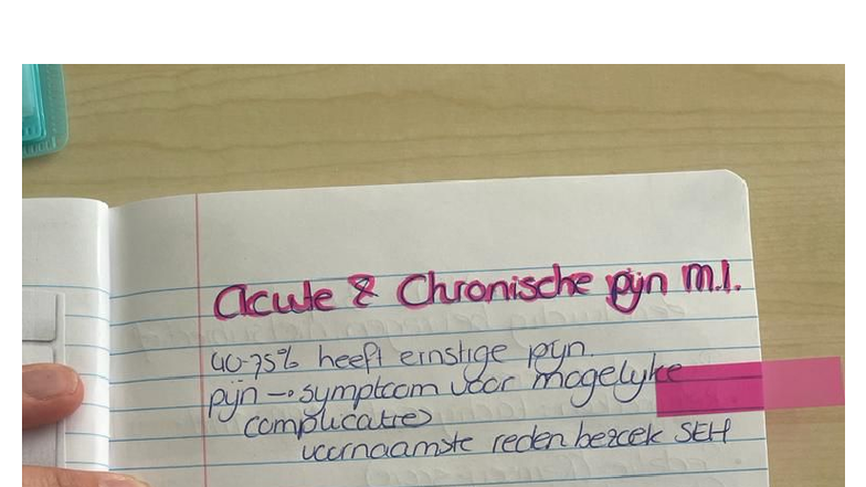 Acute en Chronische Pijn: Inzicht in Symptomen en Behandeling - Studeersnel