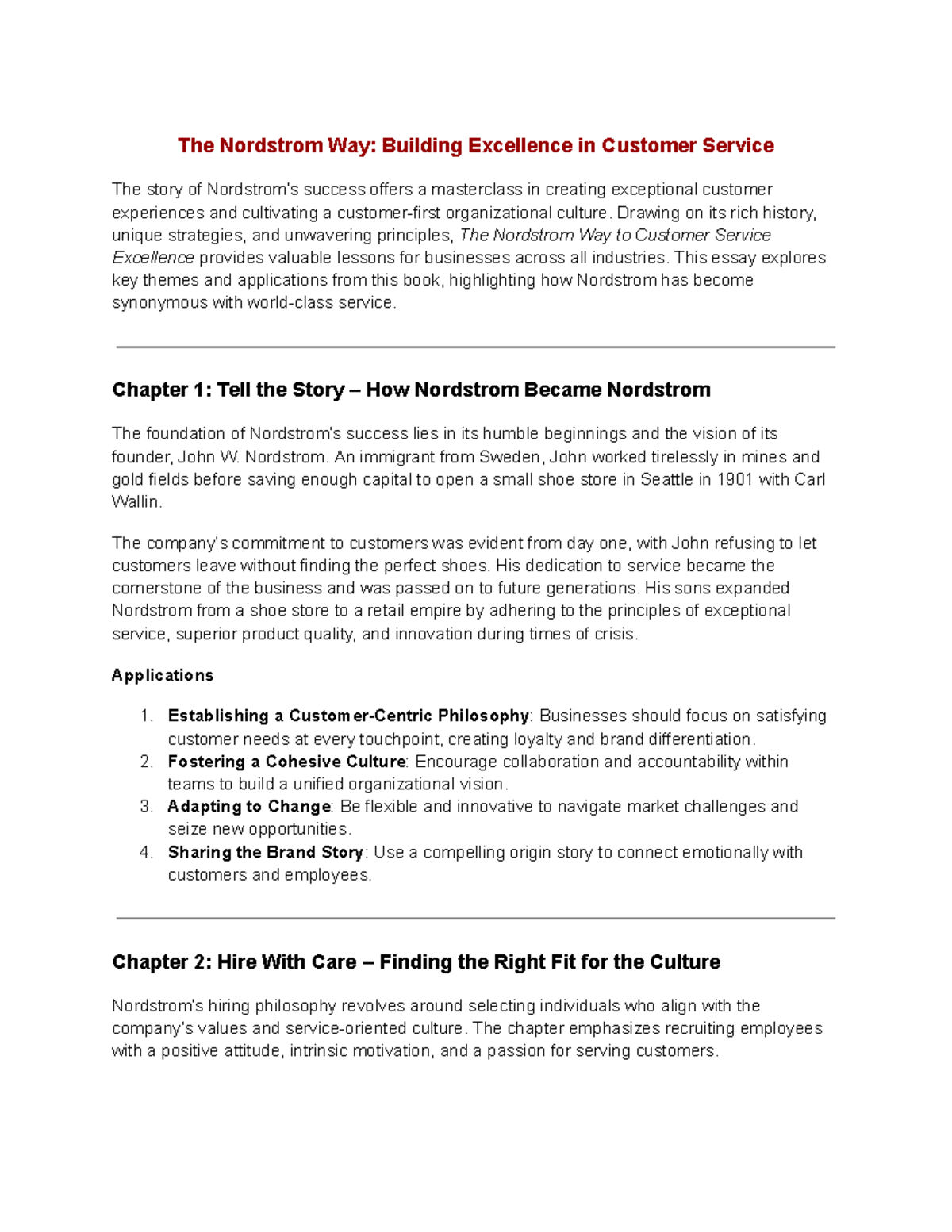 Book Review - The Nordstrom Way: Insights on Customer Service ...