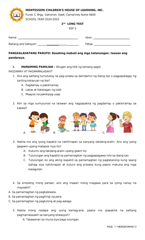 ESP to do - assignment - Science technology engineering mathematics ...
