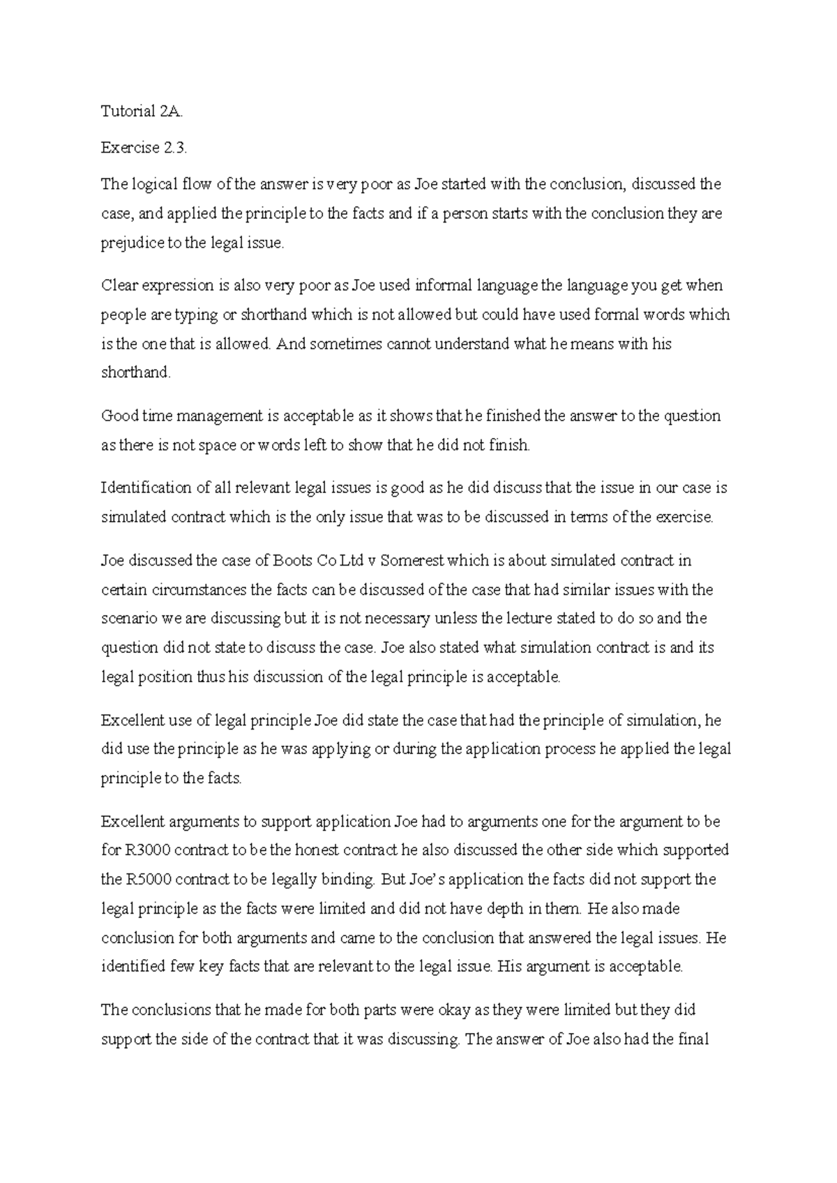 Tutorial 2A Introduction and problem solving - Tutorial 2A. Exercise 2. The logical flow of the ...