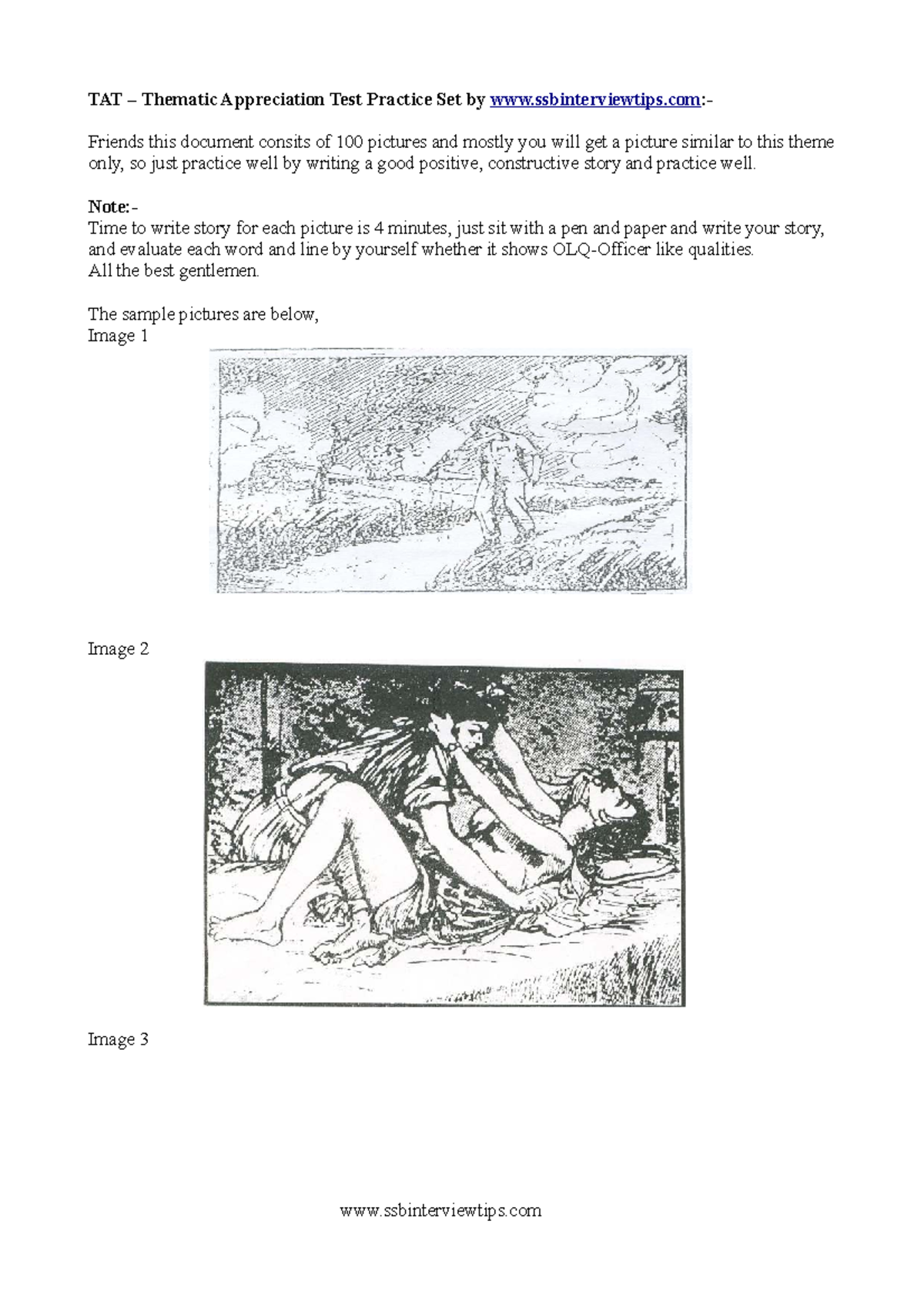 TAT Thematic Appreciation Test Practice Set: 100 Picture Prompts - Studocu