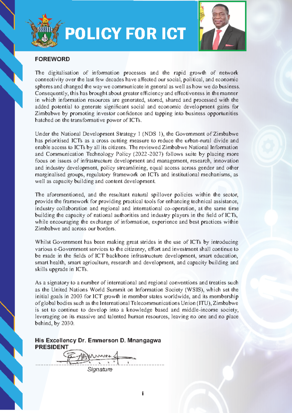 National ICT Policy 2022-2027: Framework for Digital Transformation ...