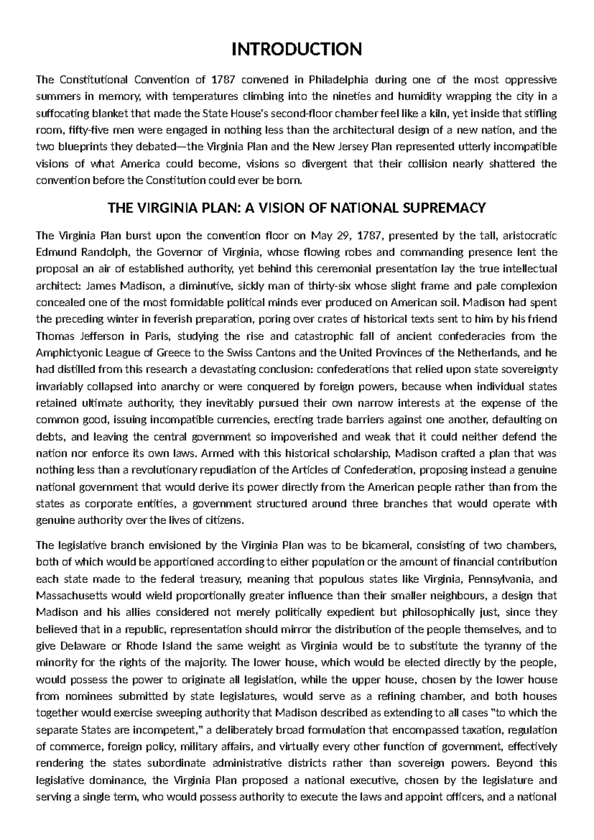 European Political System: Analyzing the Constitutional Convention of ...