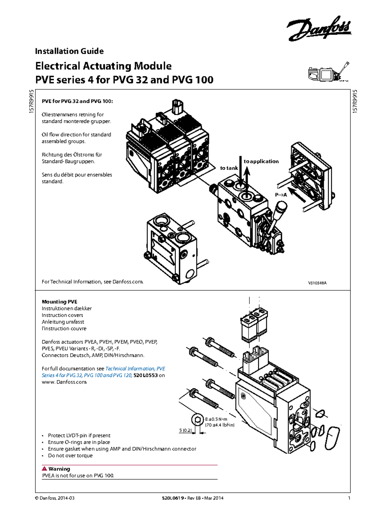 PVE Series 4 Electrical Actuating Module Installation Guide V310115.A ...