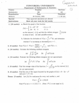205 - Concordia - MATH - Studocu