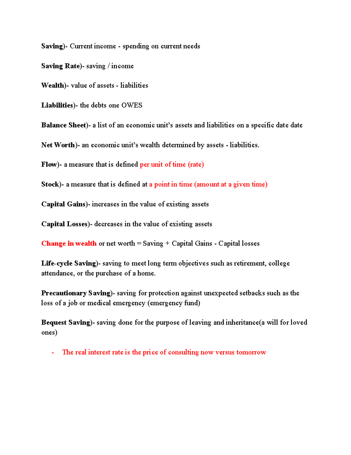 Econ 3 Chapter 21 - Principles of Economics - Saving)- Current income ...