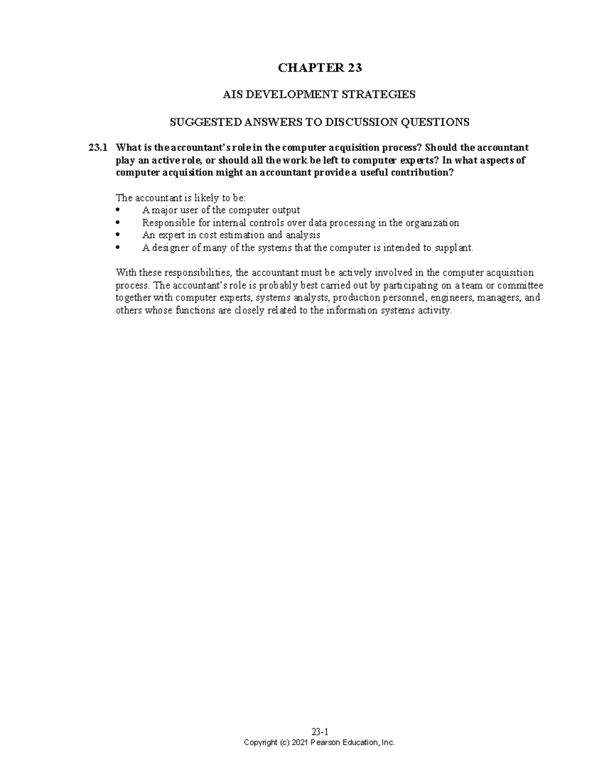 Ch 23 AIS Development Strategies - CHAPTER 23 AIS DEVELOPMENT ...