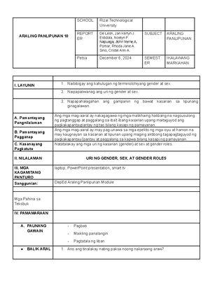 RTU Mission and Vision - Bachelor of Secondary Education - English ...