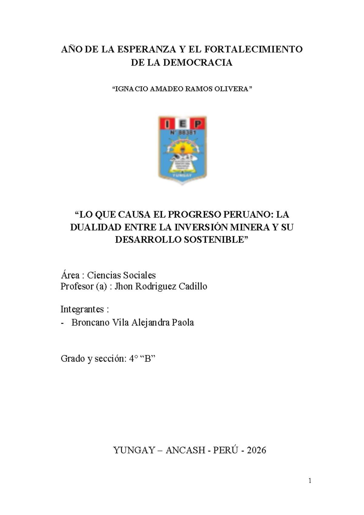 Informe de Investigación Minera: Progreso y Sostenibilidad en Perú ...