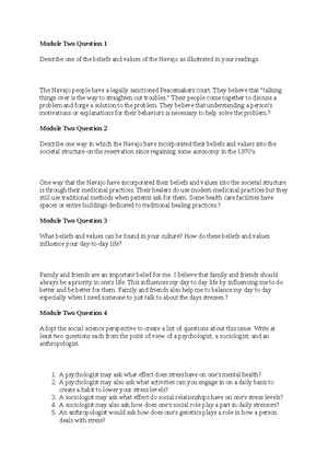 Module 7 short responses - Module Seven Question 1 Approach the clips ...