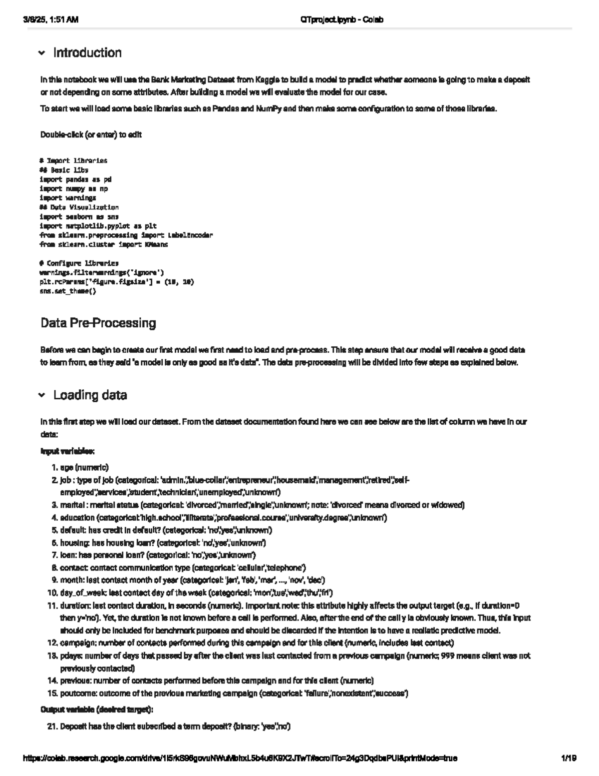 QT Project - HR Case Study: Bank Marketing Dataset Analysis - Studocu
