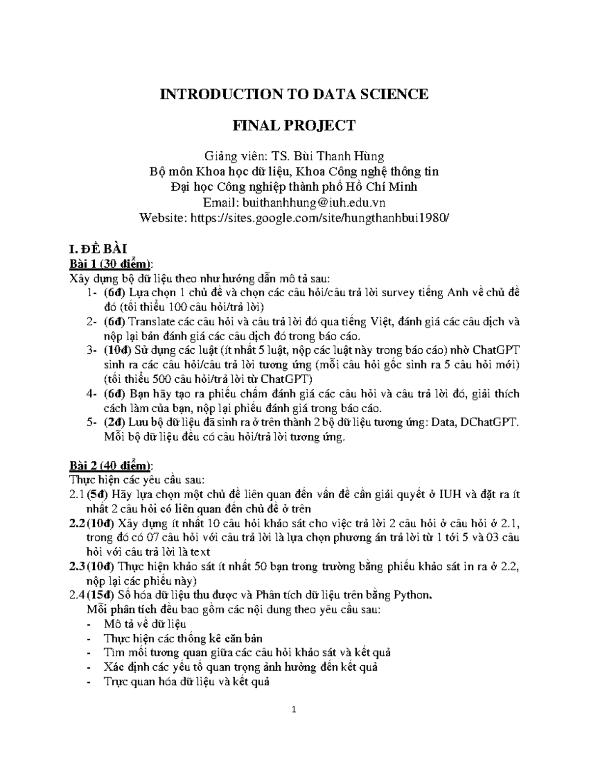 Final Project in Data Science (DSC401) - 2024 Submission Guide - Studocu