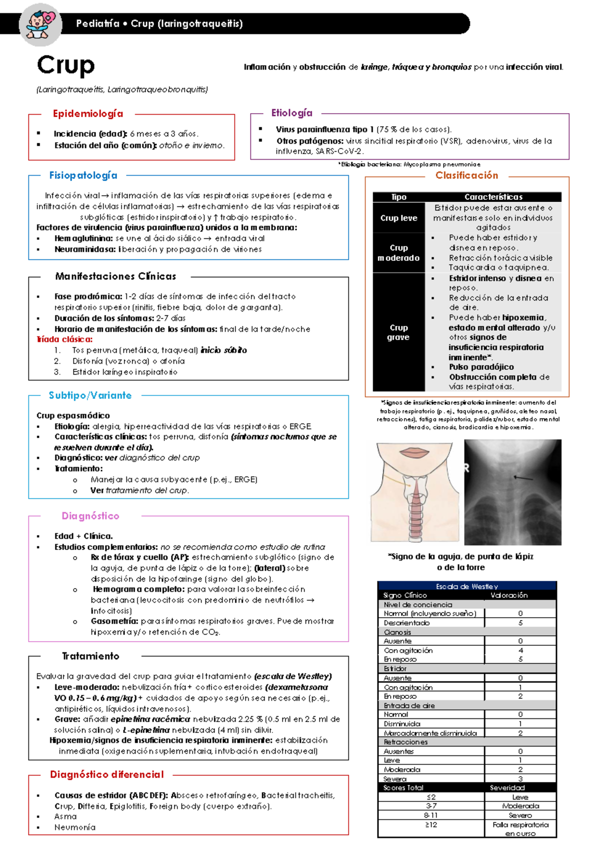 Crup en Pediatría II: Guía para el Parcial 1 sobre Laringotraqueitis ...