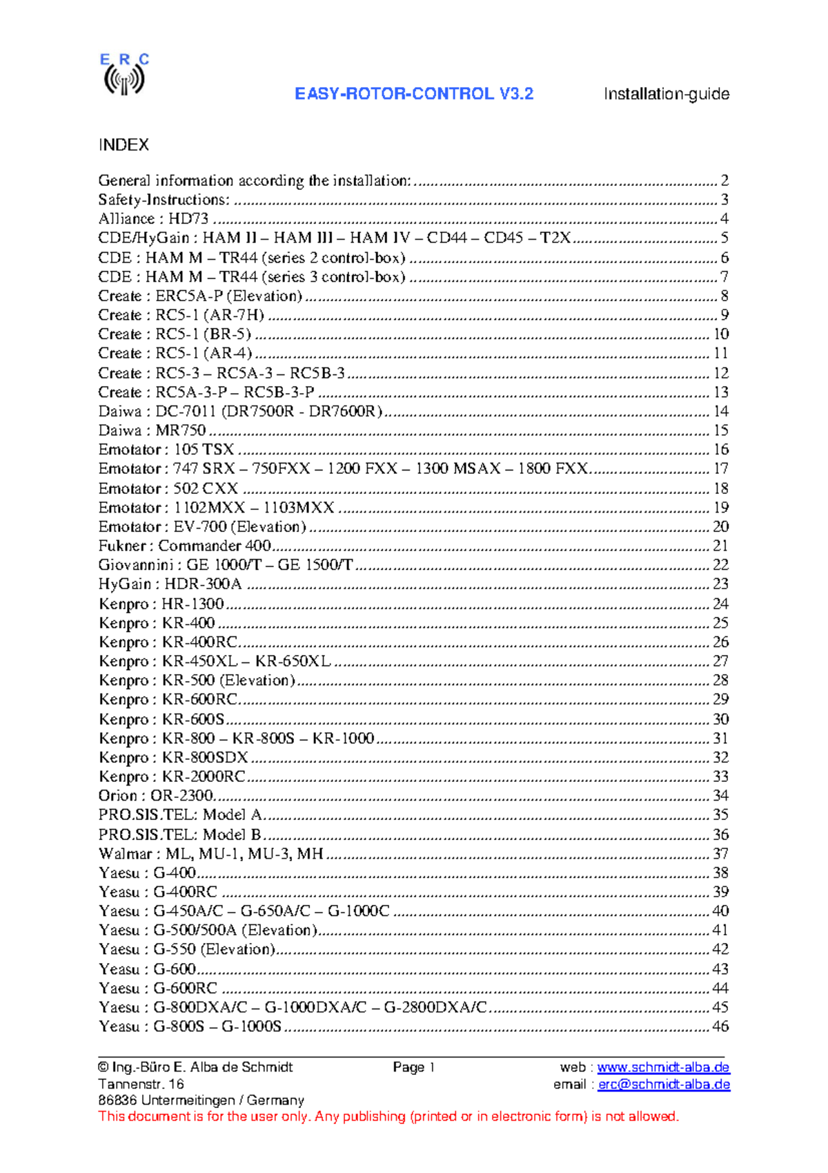 V3.2 Installation Guide for ERC Systems and Rotators - Studocu