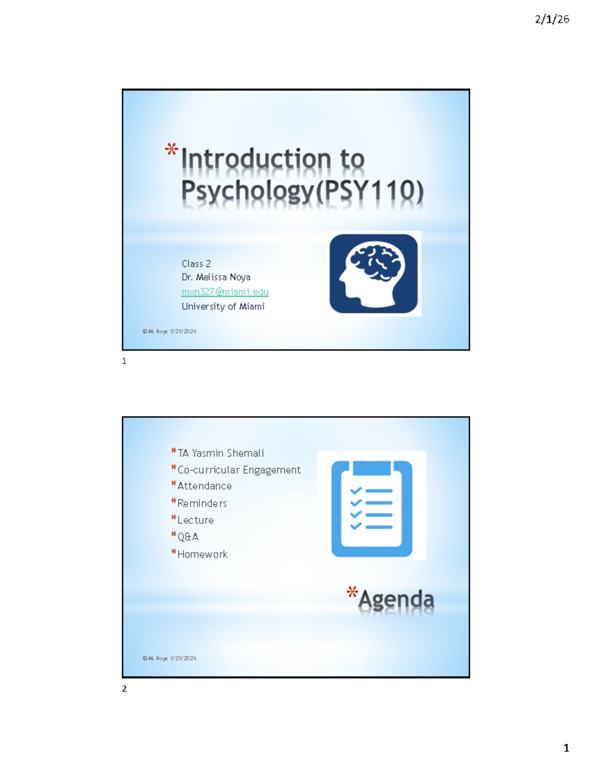 Lecture Notes: Introduction to Psychological Science - Studocu