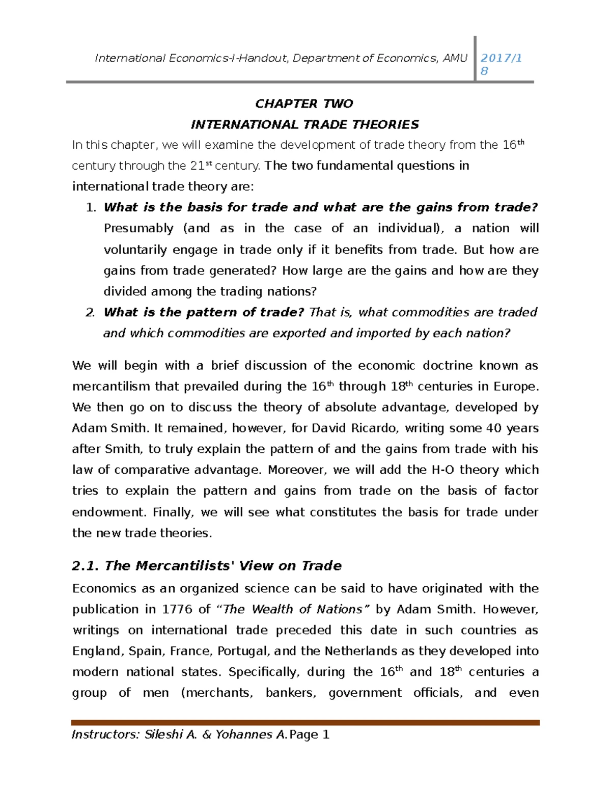 International Economics Ch-IV: Open Economy & Macroeconomic Policy ...