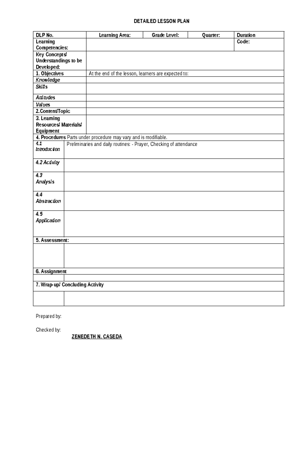 DLP Template (13) - THIS IS FOR PRE SERVICE TEACHERS - DETAILED LESSON ...