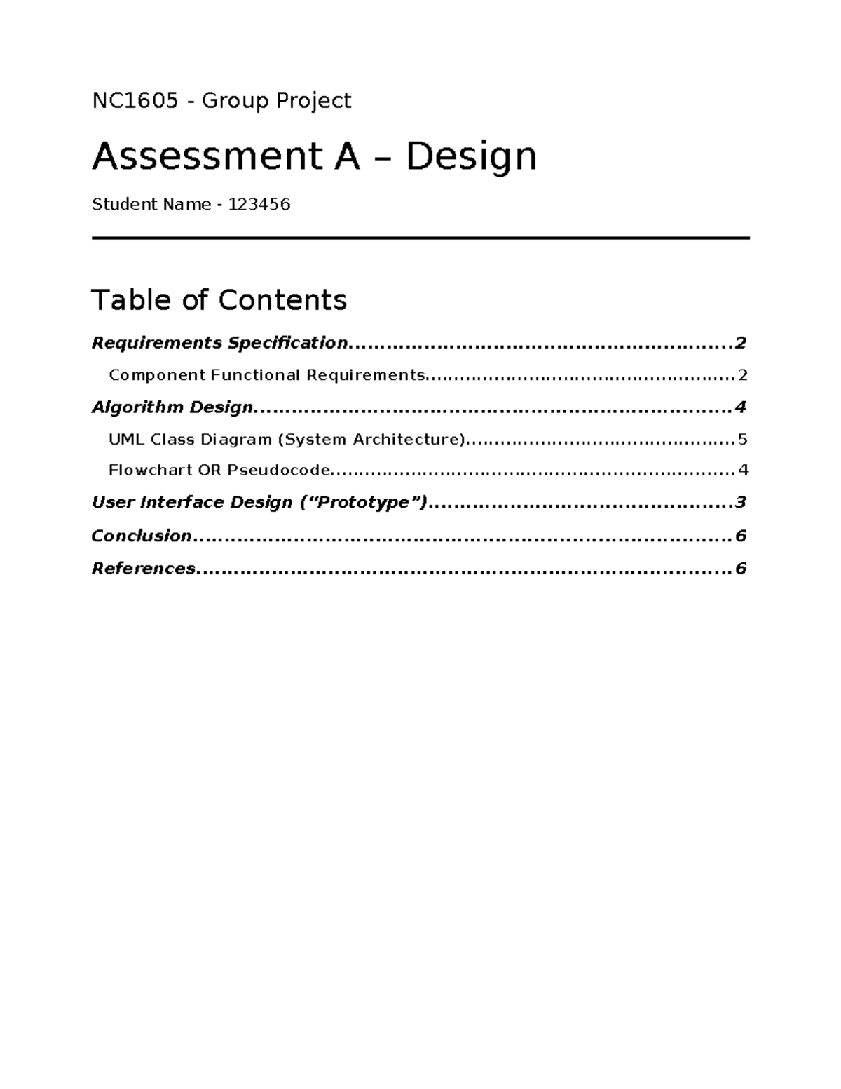 NC1605 Group Project Assessment A: Ecommerce System Design - Studocu
