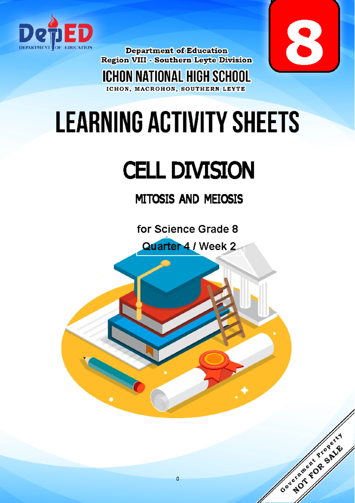 Science 8 Q4 Week 2: Cell Division - Mitosis and Meiosis Overview - Studocu