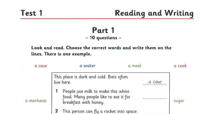Reading and Writing Key Flyers 4: Authentic Exam Papers 2022 - Studocu