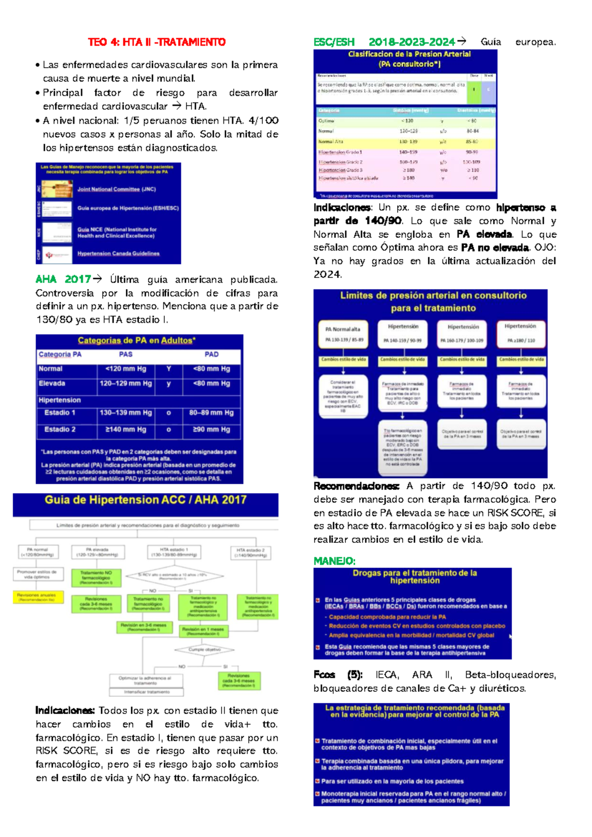 4 HTA II- Tratamiento- Daira dlb - TEO 4: HTA II - TRATAMIENTO Las ...