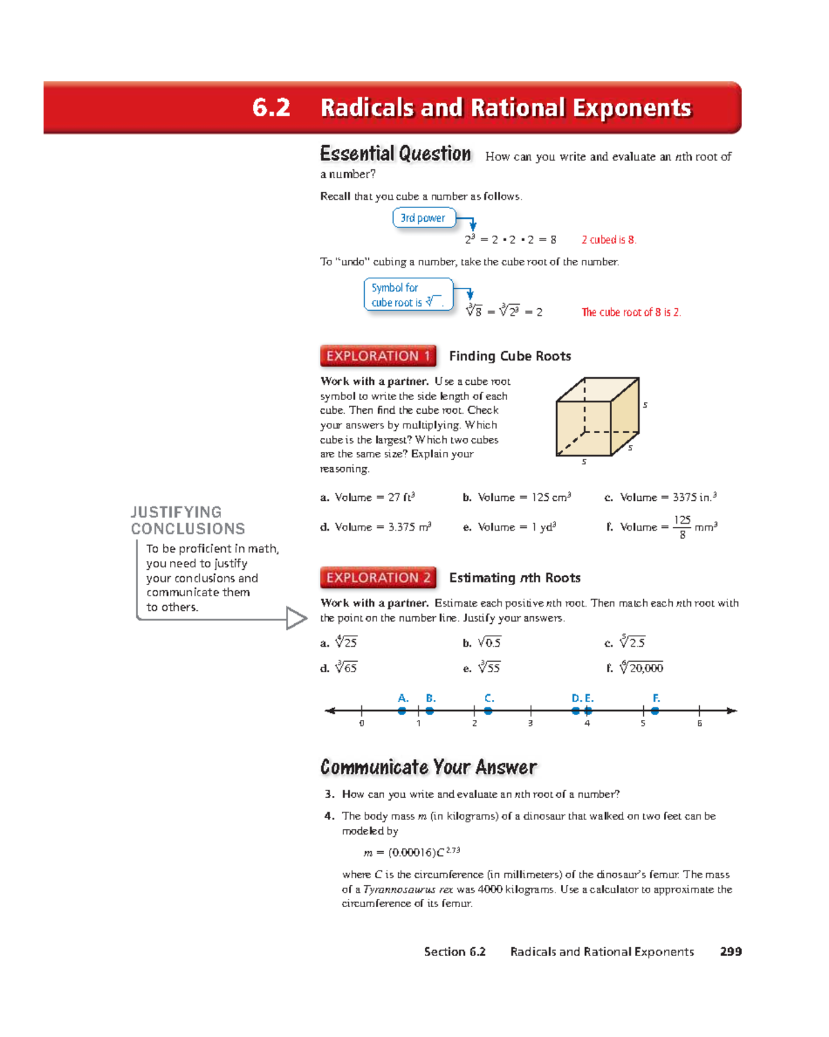 Radicals and Rational Exponents: Section 6.2 Algebra 1 Exercises ...