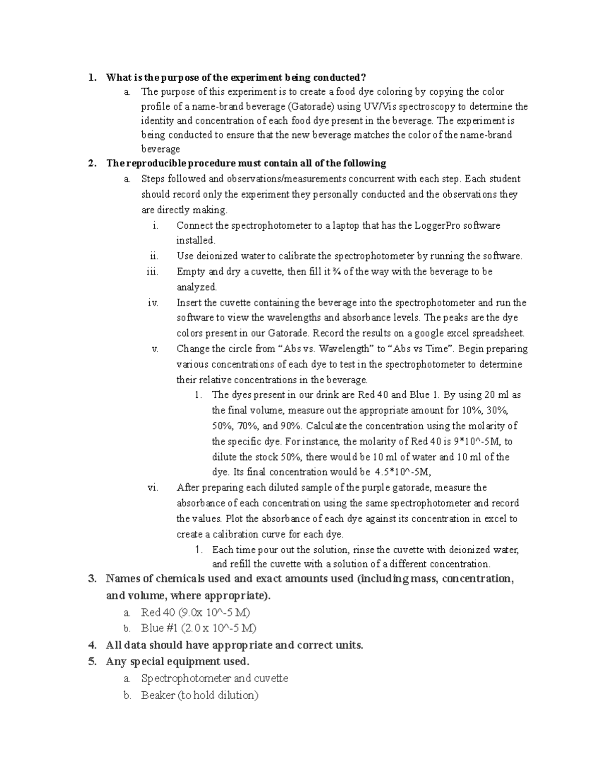 Food Dye NP 1 - Food Dye NP 1 - What is the purpose of the experiment ...