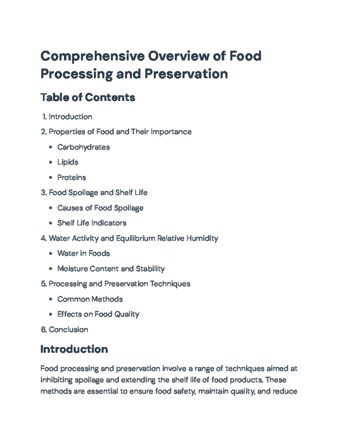 Food Processing & Preservation Techniques: Quality Impacts Explained ...