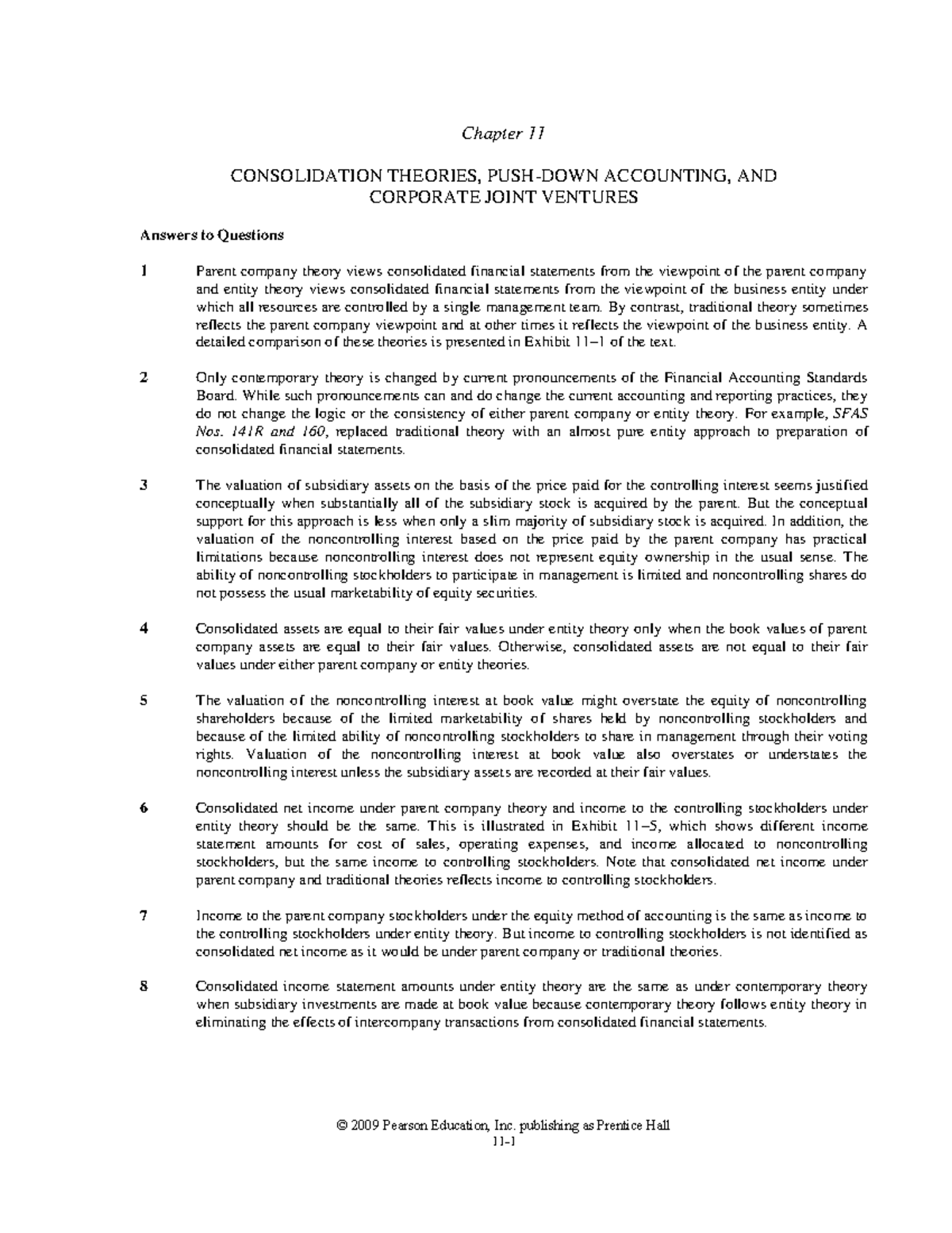 Solution Manual Advanced Accounting 10e by Beams Ch11 - Chapter 11 ...