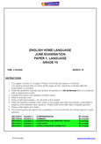[Solved] Grade 10 question paper English paper 1 June examination 2025 ...