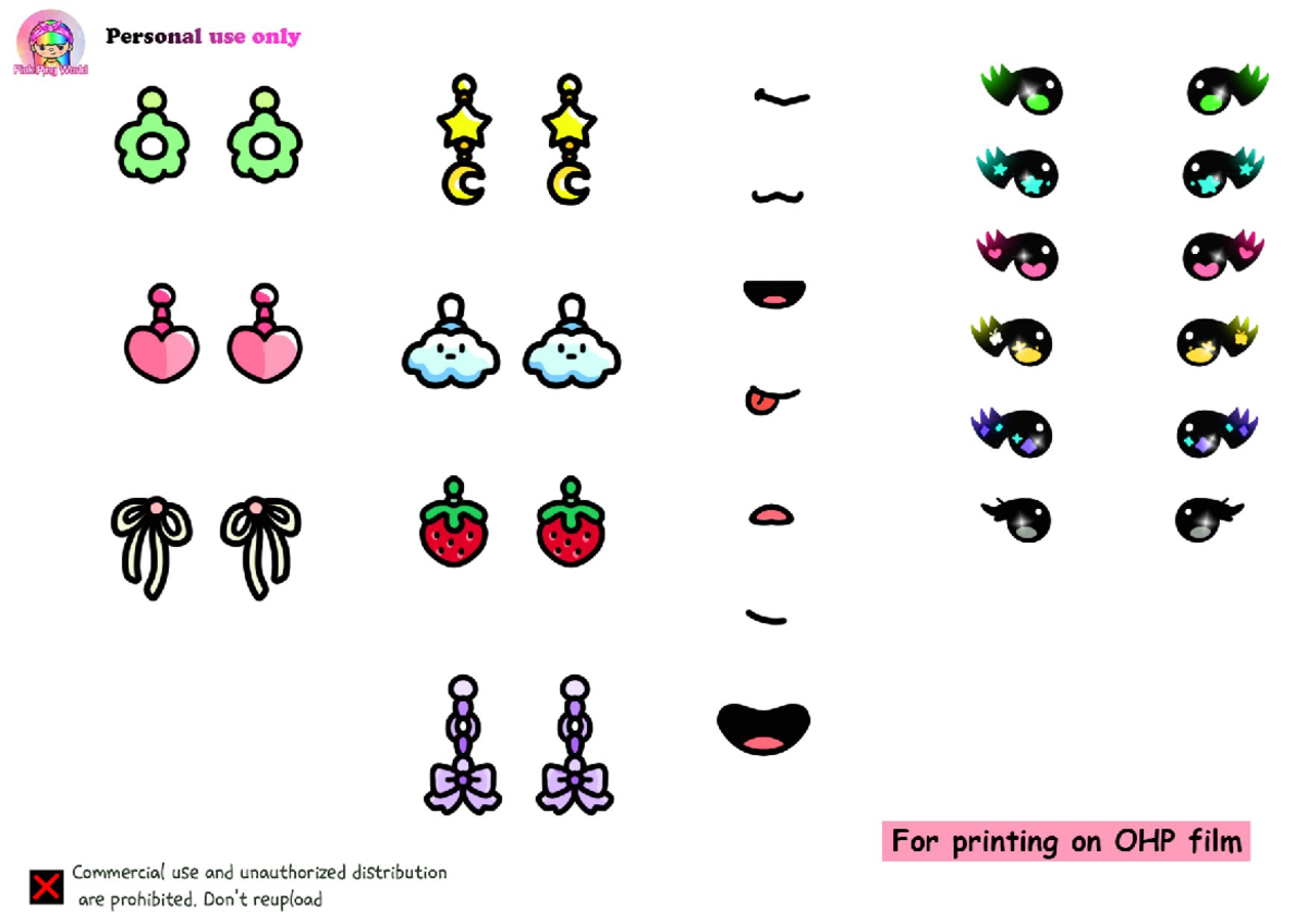 OHP FILM design for printing toca boca coloring book ppw - Individuo y Medio ambiente - Studocu