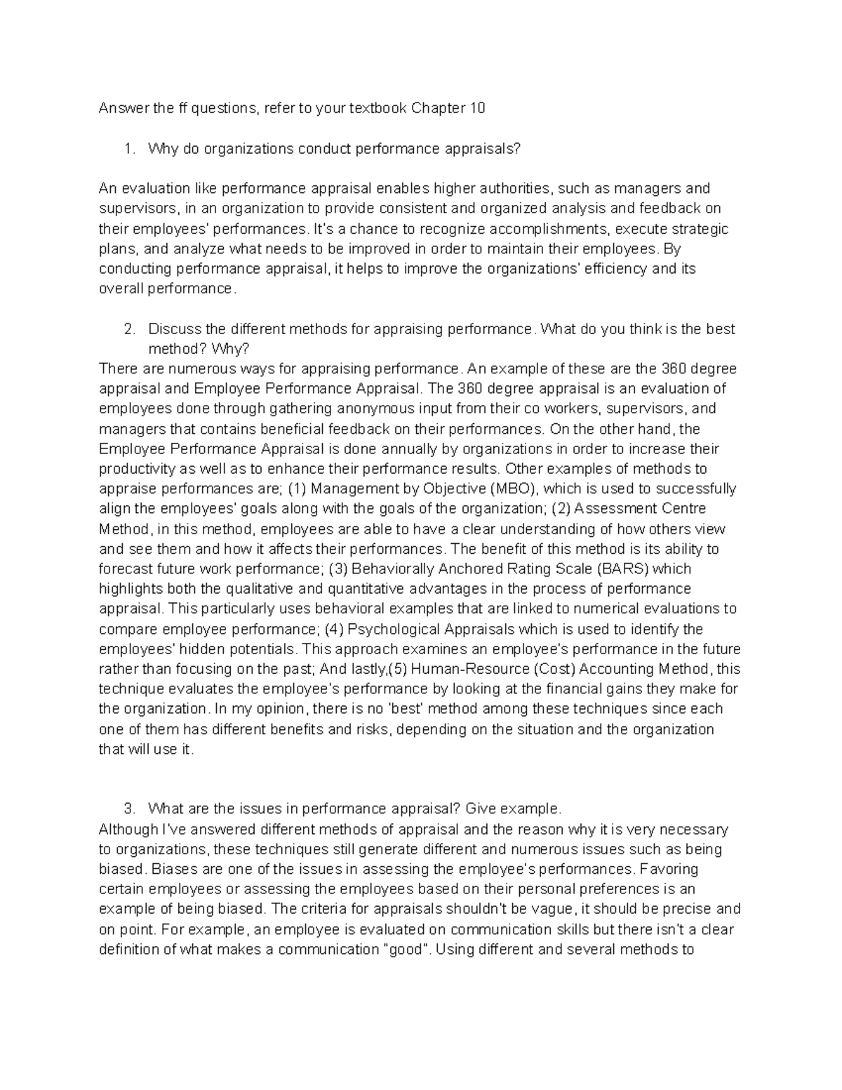 HRM 101: Performance Appraisal Methods and Their Importance in ...