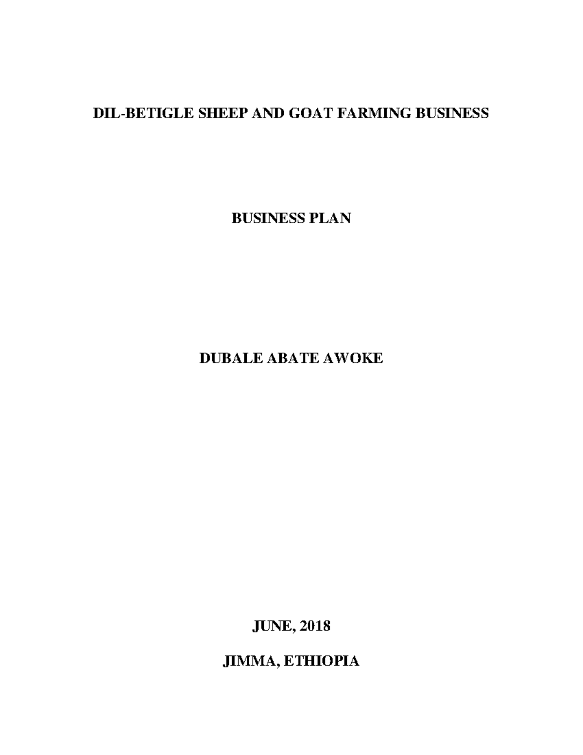 421408397 Sheep & Goat Farming Business Plan 2019 - Studocu
