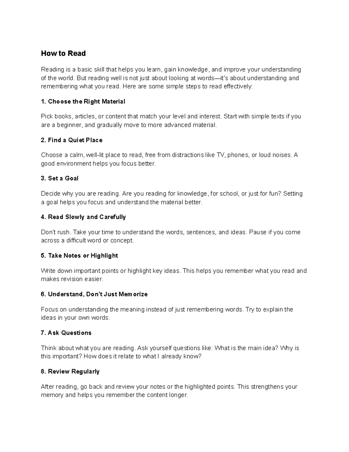 Best Teaching Strategies for Effective Reading Skills - Studocu