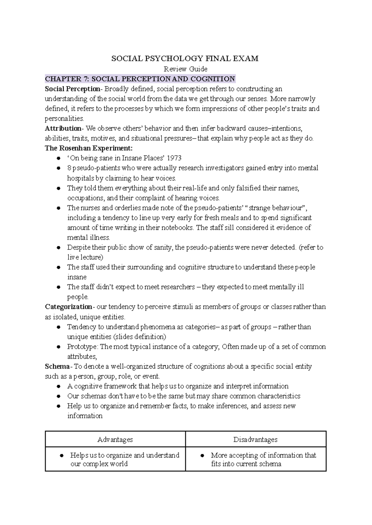 Social Psychology Final Exam Review Guide (PSY 301) - Studocu