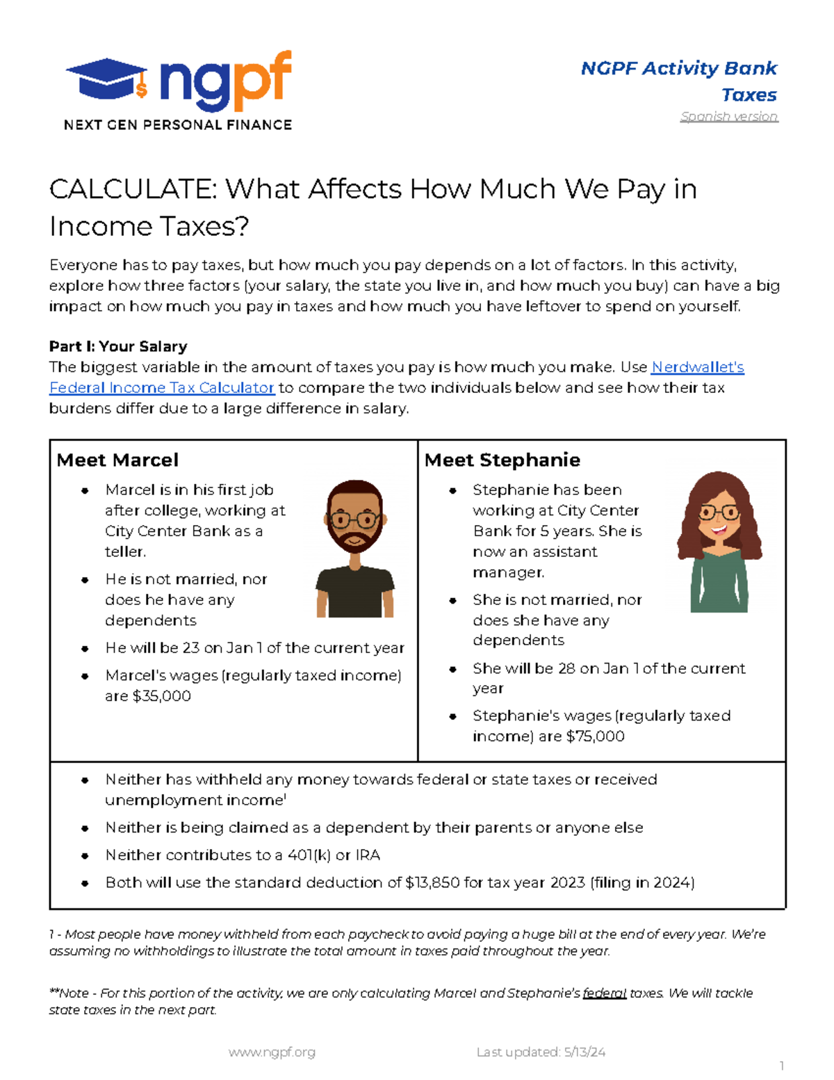 Aiden Evans - Calculate What affects how much we pay in taxes ...