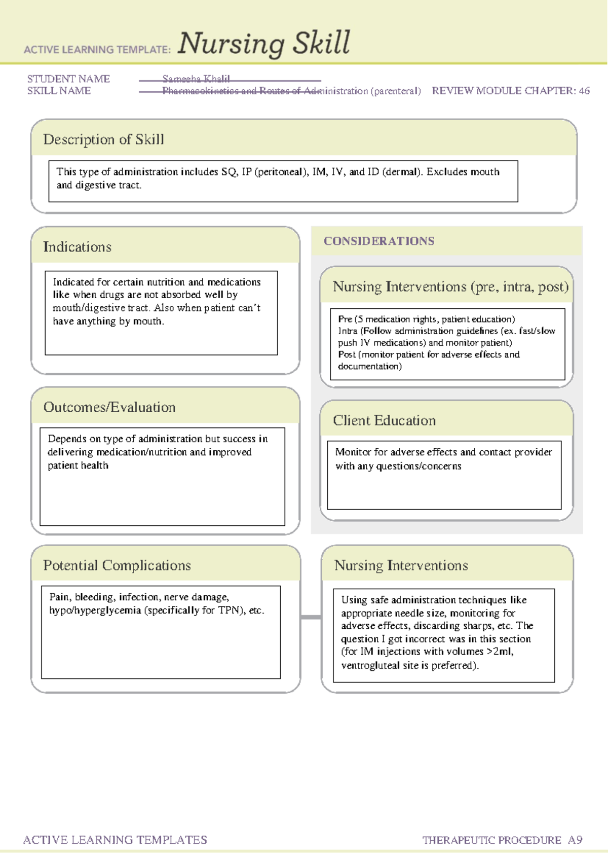 Pharmacokinetics Overview: Active Learning Template (Chapter 46) - Studocu