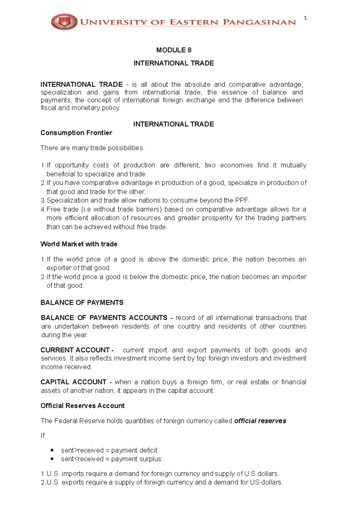 GE 8 Ethics Module 10 KANT AND Rights Theorists - University of Eastern ...