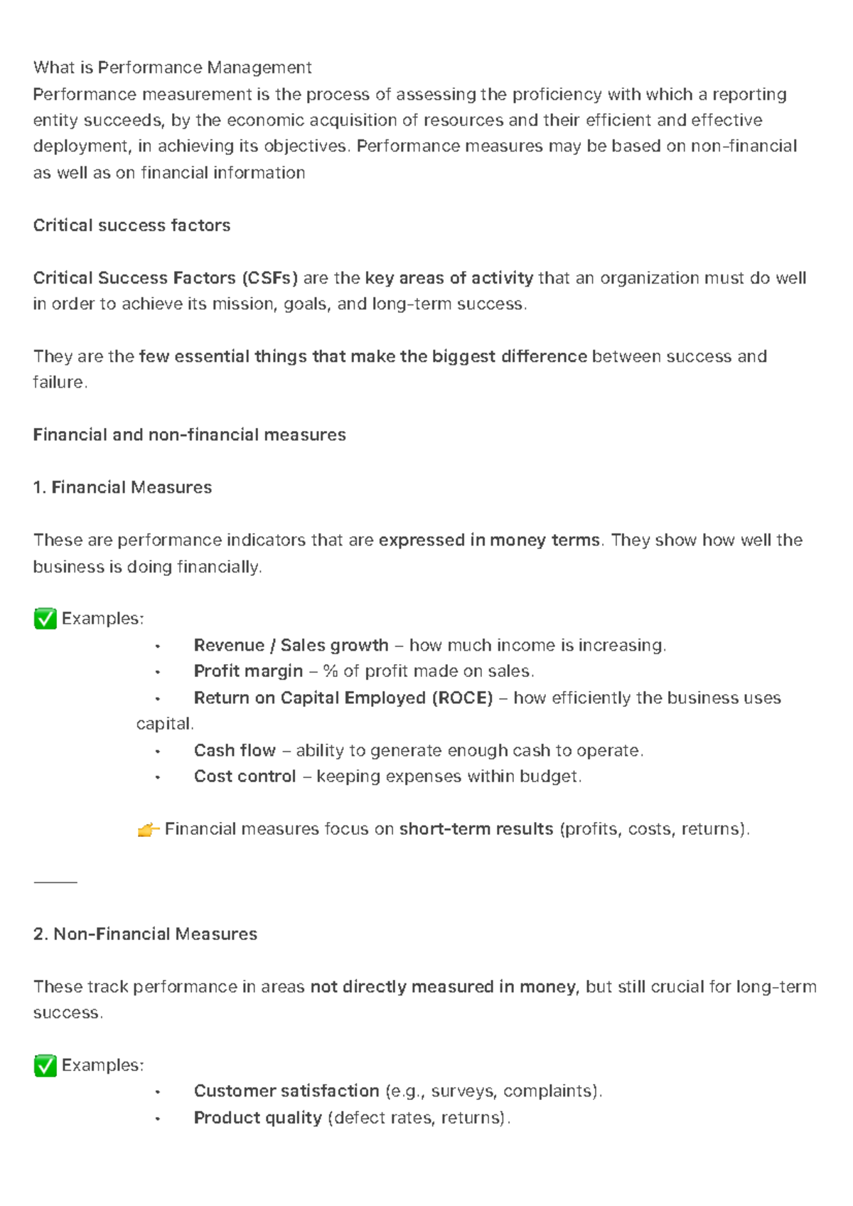 Performance Management Overview: Key Concepts and Models - Studocu
