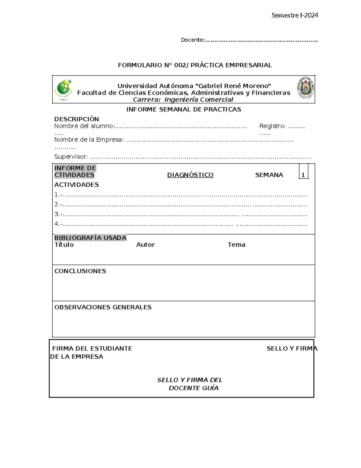 Formularios de asistencia 1-2025 - - Studocu