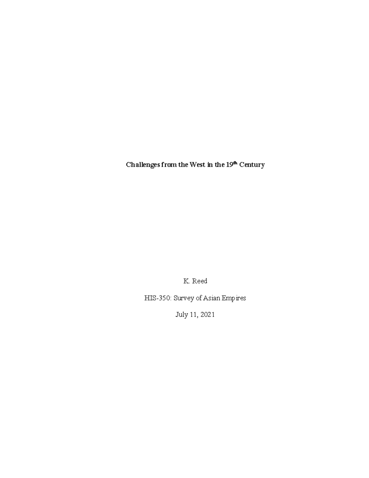 19th Century Isolationism: China and Japan's Western Challenges ...