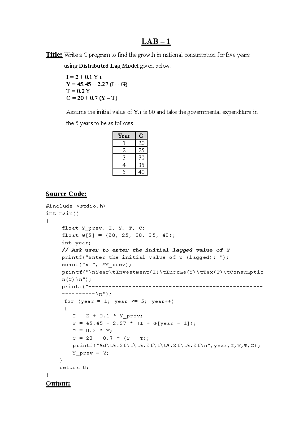 LAB - Simulation: C Programs for Random Number Generation and Models ...