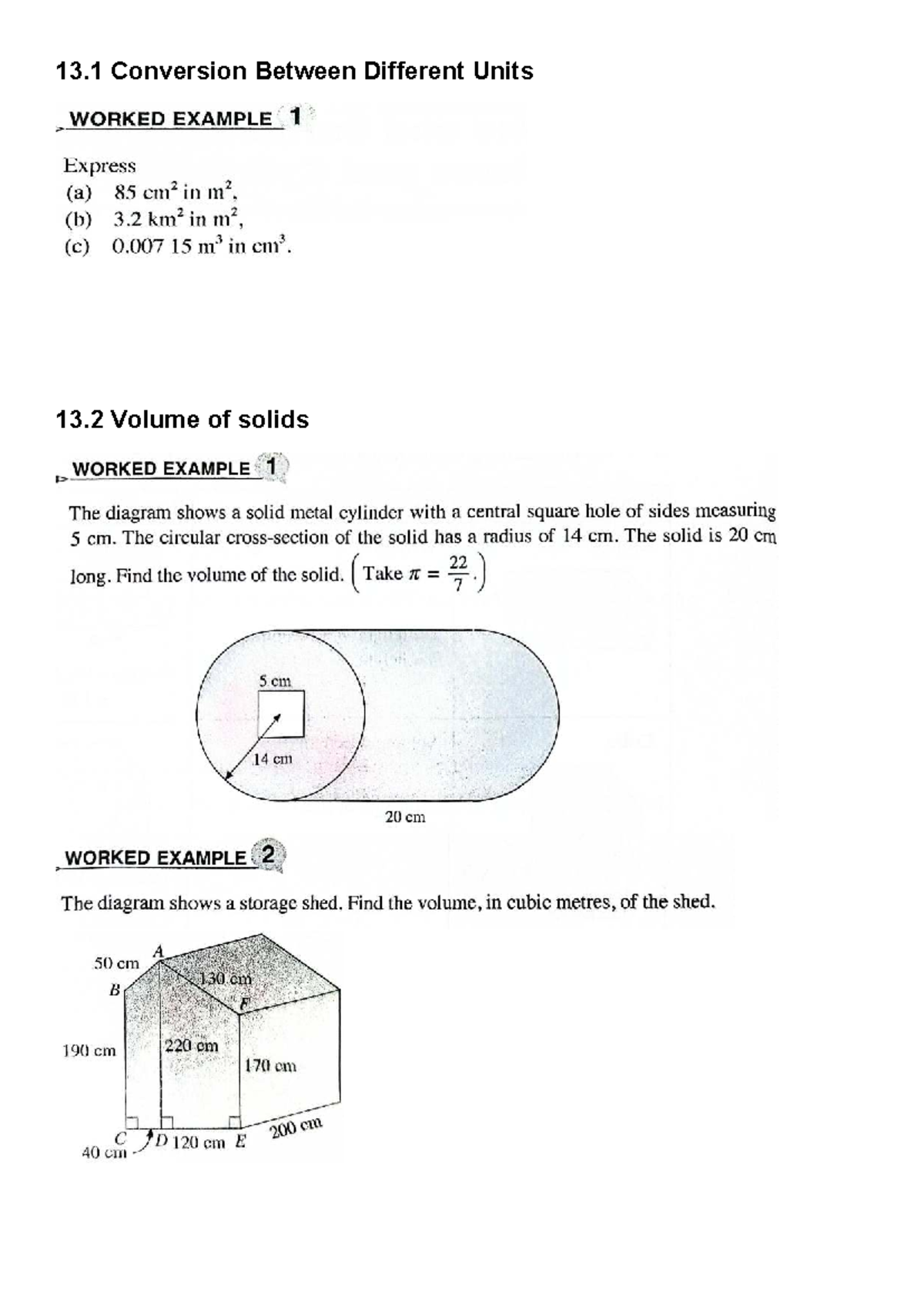 Chapter 13 - Practice Question - Maths - 13 Conversion Between ...