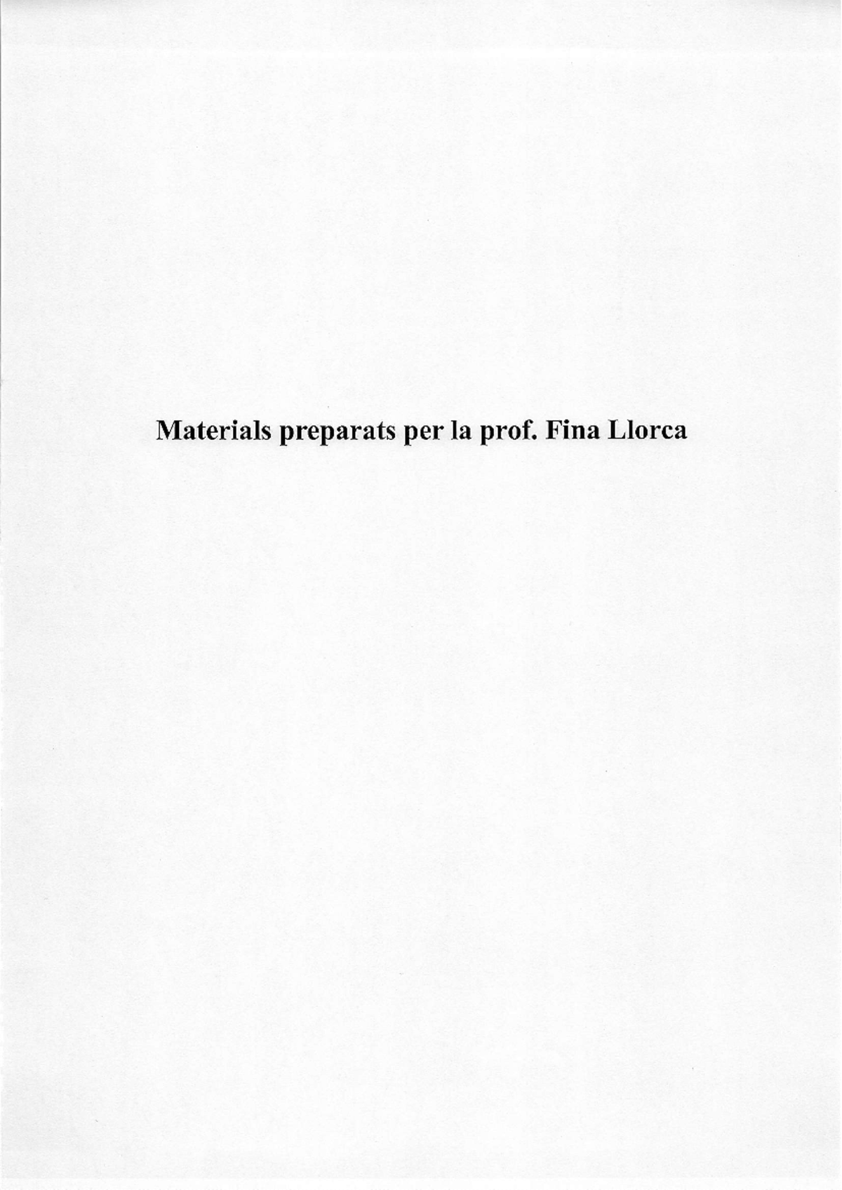 Tema 16 - Materials per la prof. Fina Llorca (Catala 2) - Studocu