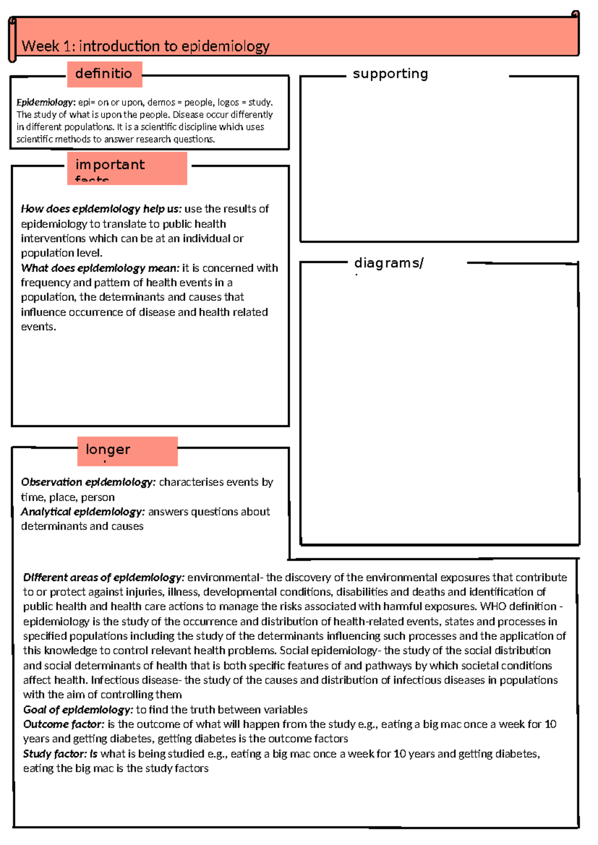 HAS 251: Epidemiology Overview and Key Concepts Summary - Studocu