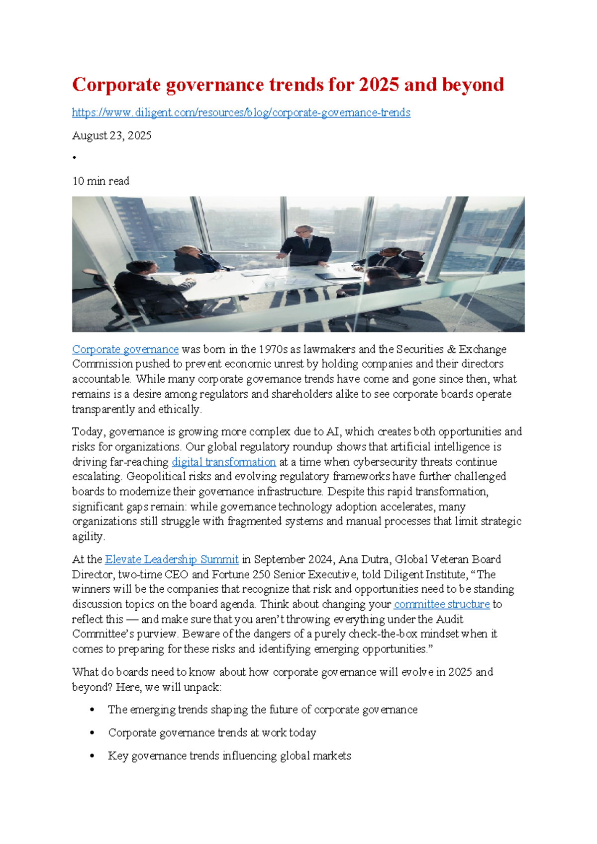 Corporate Governance Trends 2025: Navigating AI & Cybersecurity ...