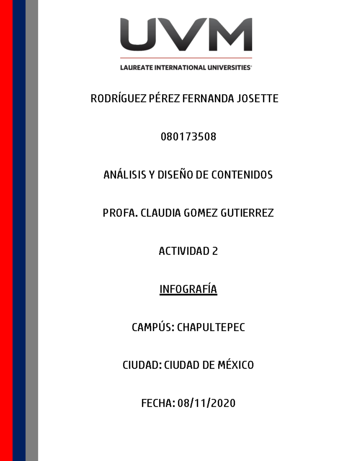 Actividad 2. Infografía - Análisis y Diseño de Contenidos - RODRÍGUEZ ...