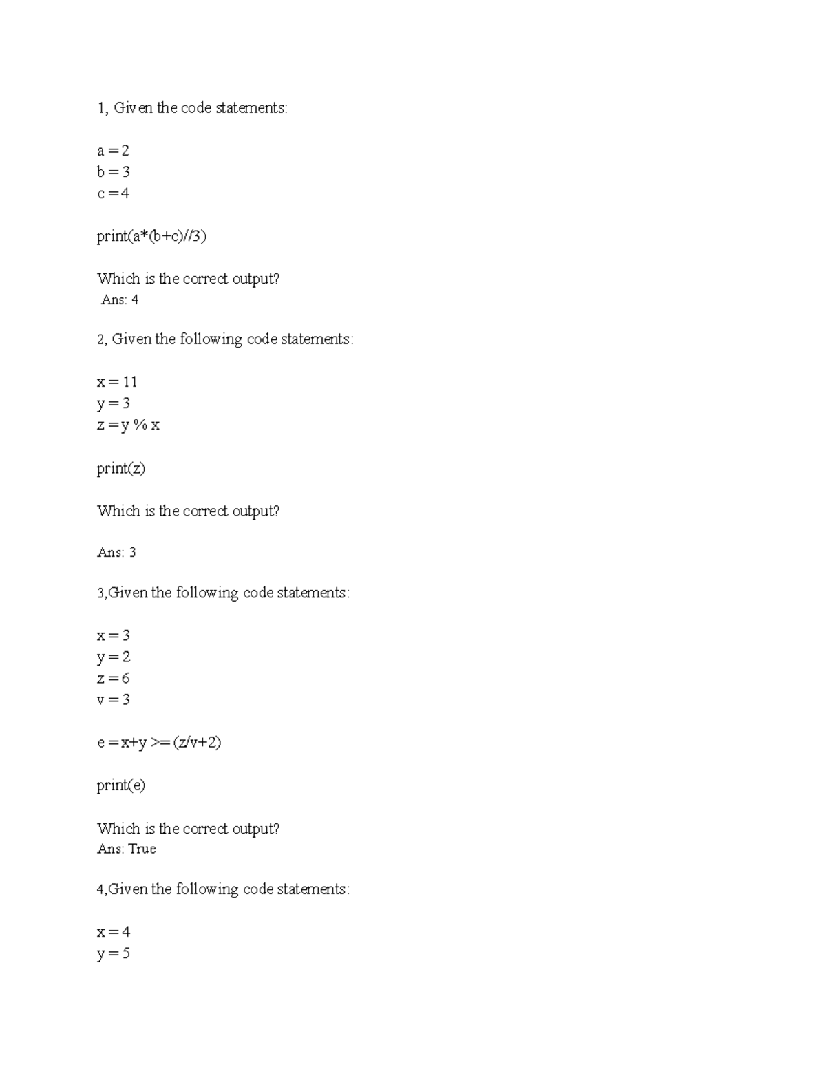 Midterm Practice Questions for CS 104: Coding Output Analysis - Studocu