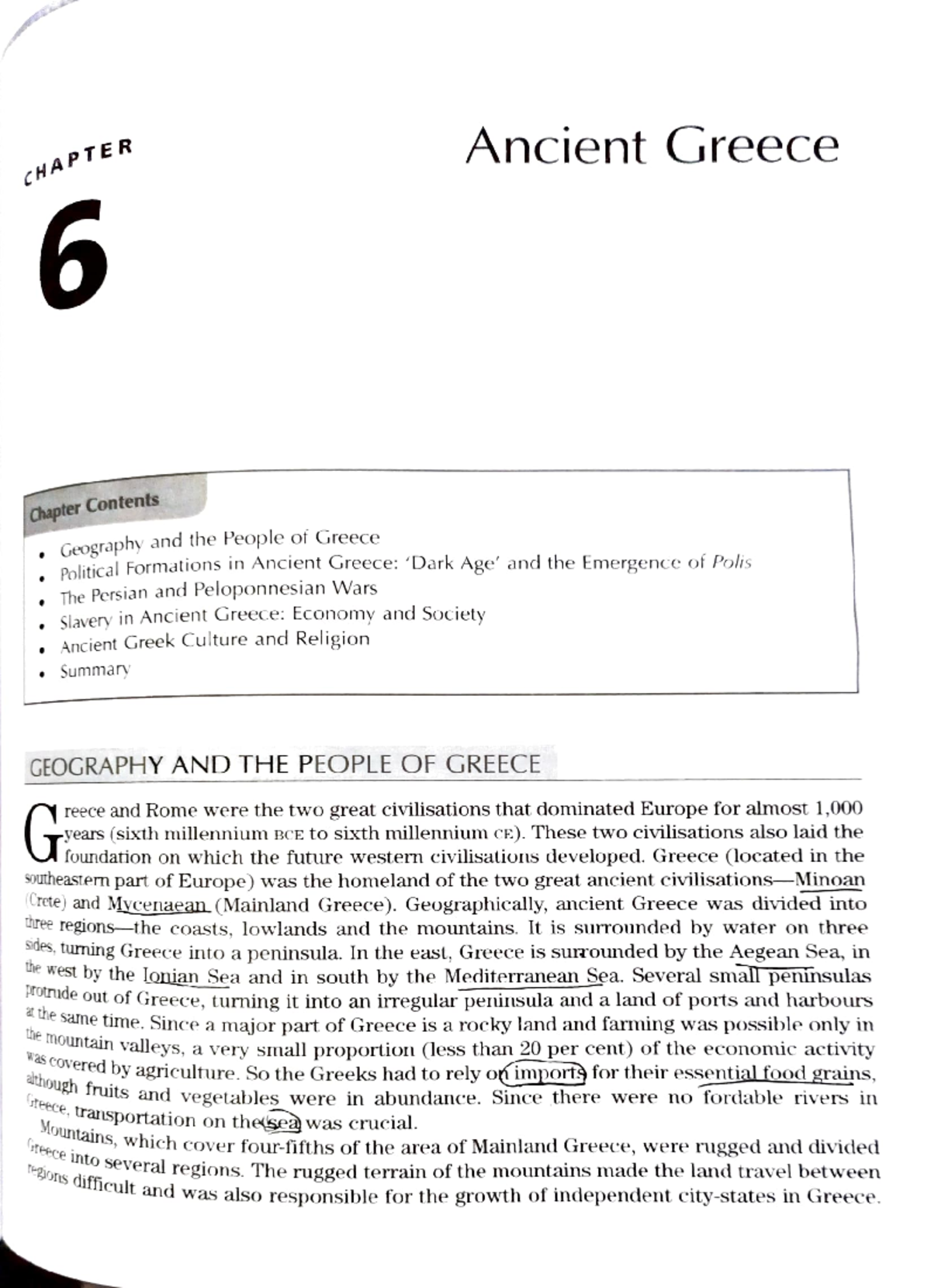 Ancient Greece: Chapter 1 - Geography, Politics, and Culture Insights ...
