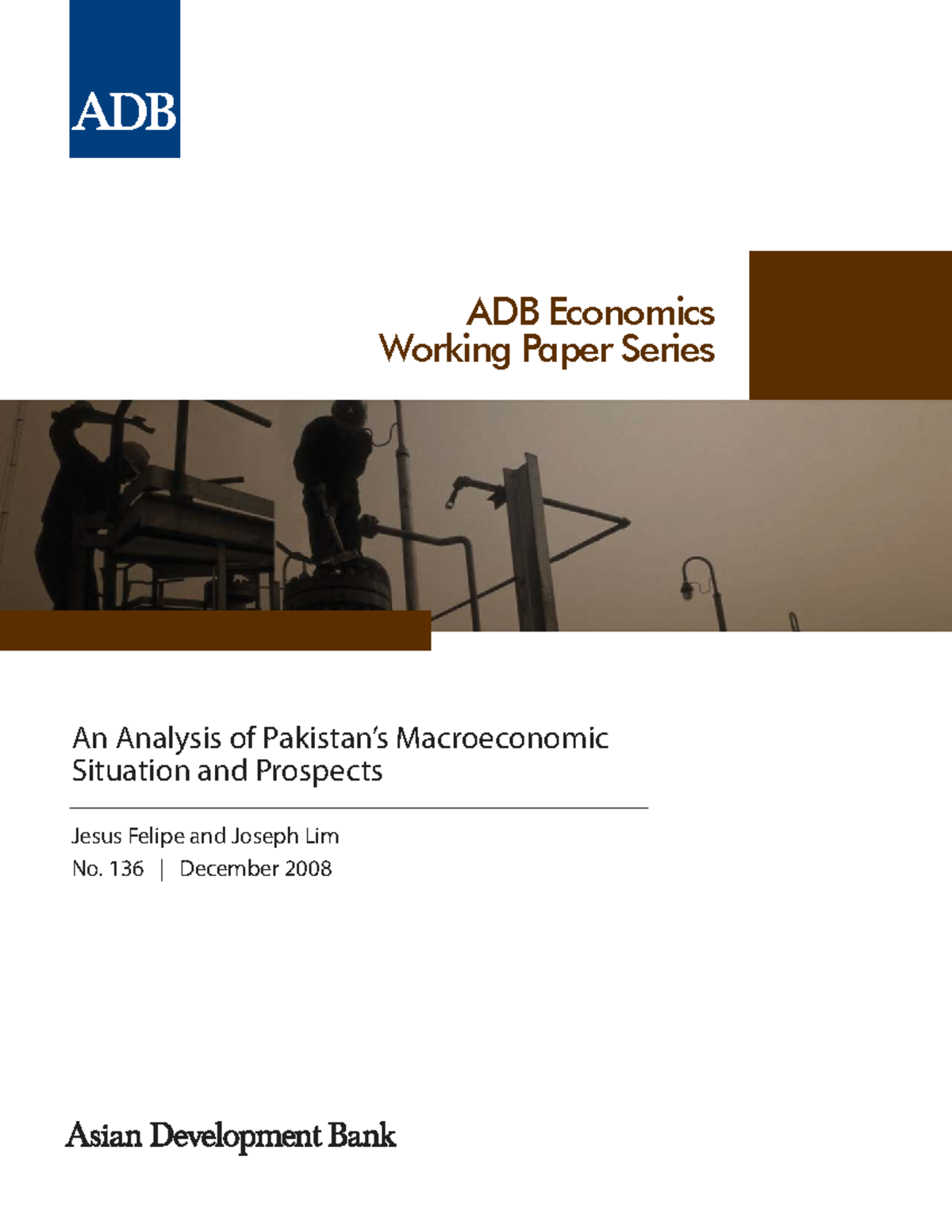 ADB Economics Working Paper No. 136: Macroeconomic Analysis & Prospects ...